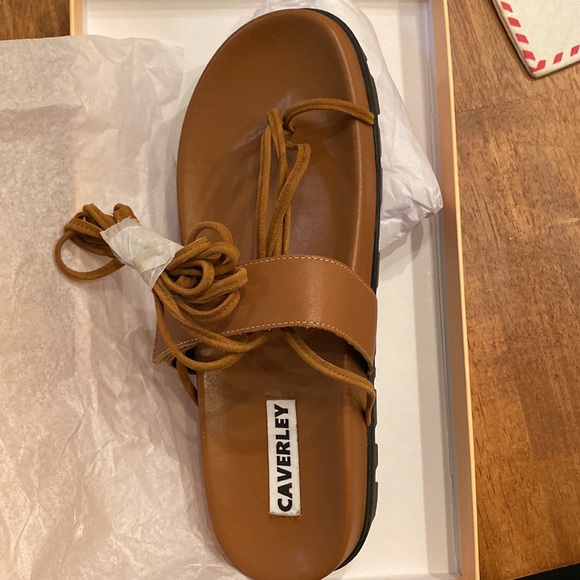 Anthropologie | Shoes | Caverley Madrid Tie Up Gladiator Sandals From ...
